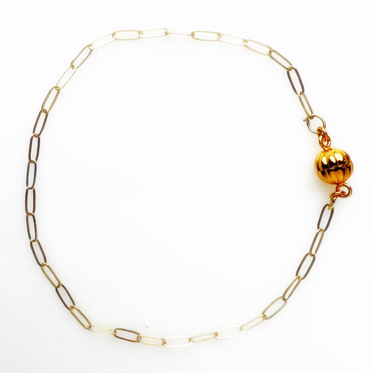 Slim Gold Paperclip Links Bracelet – Judi McCormick Jewelry